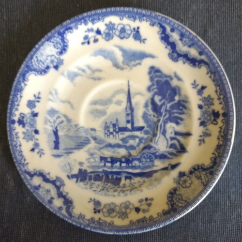 Maruta China ~ Made in Occupied Japan ~ 5½" SAUCER ~ Blue on White ...