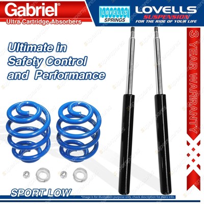 2 Rear Sport Low Gabriel Cartridge Shocks + Lovells Springs for Toyota ...