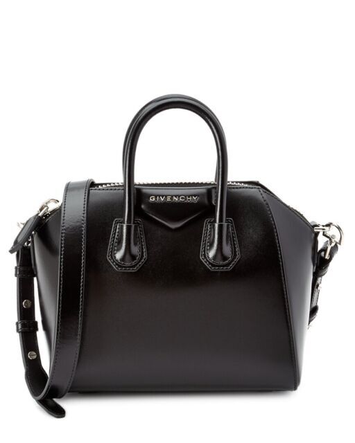 Givenchy Antigona Cotton Interior Shoulder Bag Mini Black Leather for ...