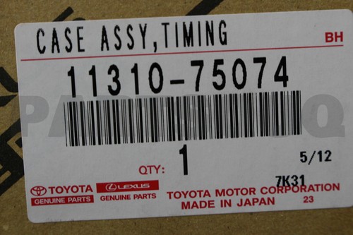1131075074 Genuine Toyota COVER SUB-ASSY, TIMING CHAIN OR BELT 11310 ...