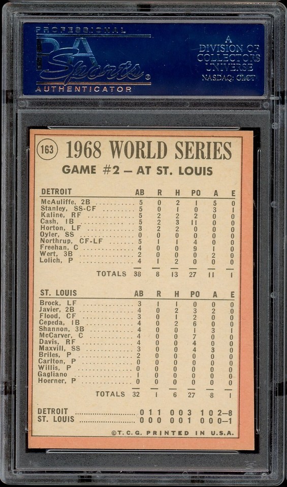 1969 Topps Baseball #163 World Series Game 2 PSA 7 | eBay
