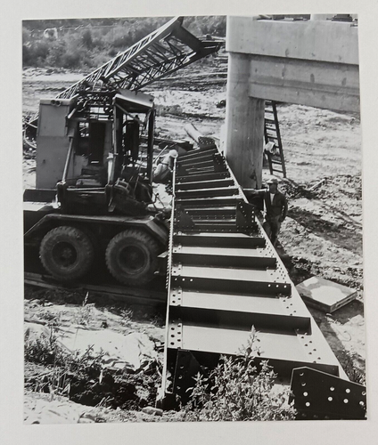 1950s Building Construction Crew Steel Girders Beams Americana Vintage ...