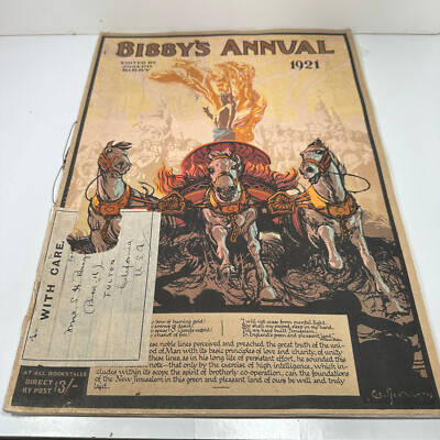 1921 BIBBY'S ANNUAL MAGAZINE EDITED BY JOSEPH BIBBY ILLUSTRATIONS ...