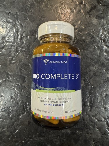 Authentic GUNDRY MD BIO COMPLETE 3 Prebiotic Probiotic Postbiotic 120 ...