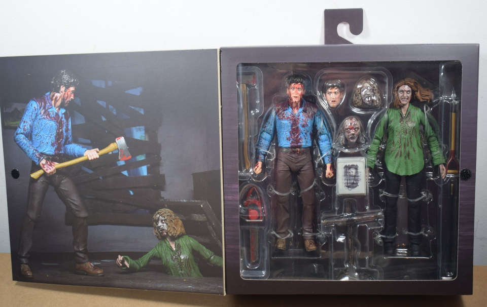 NECA The Evil Dead Bloody Ash & Cheryl Williams 7” Scale Action Figure ...