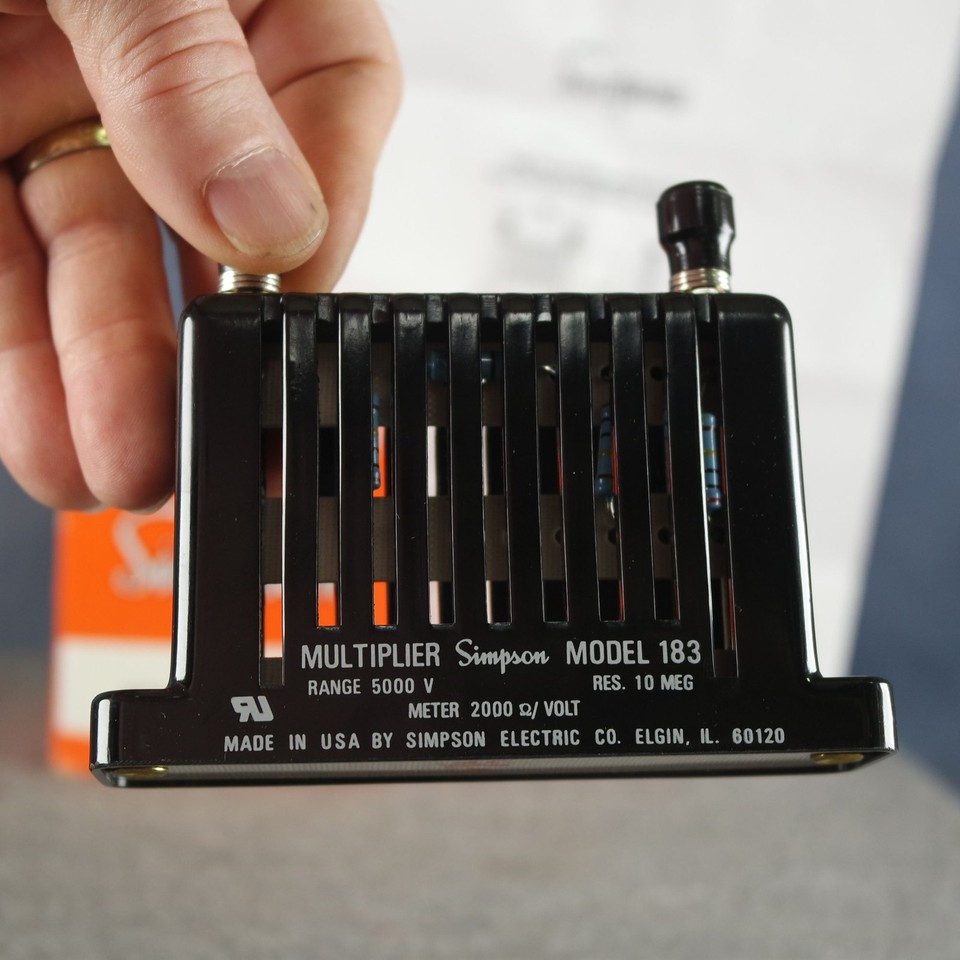 Simpson Model 183 Multiplier #08561 Range 5000V DC or 1000V AC See Spec ...
