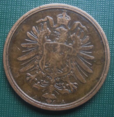 GERMANY Empire 1876 A Two Pfennig Cent Shield Coin ️🗺️Empire ️ | eBay