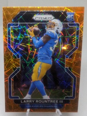 Larry Roundtree III RC 2021 Panini Prizm Orange Lazer Prizm Rookie ...