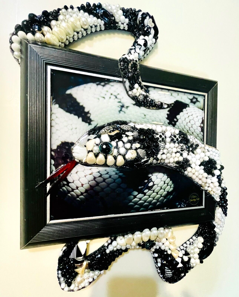 AMAZING SNAKE FRAMED JEWELRY ONE OF A KIND ART UNIQUE GIFT DECOR | eBay