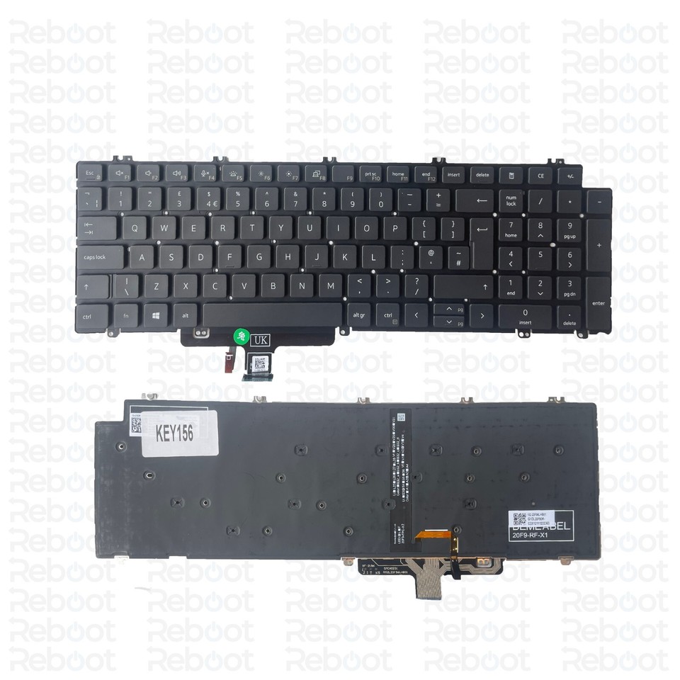 NEW Dell Latitude 5520/5530,Precision 3560/3570 uk Backlit Keyboard ...