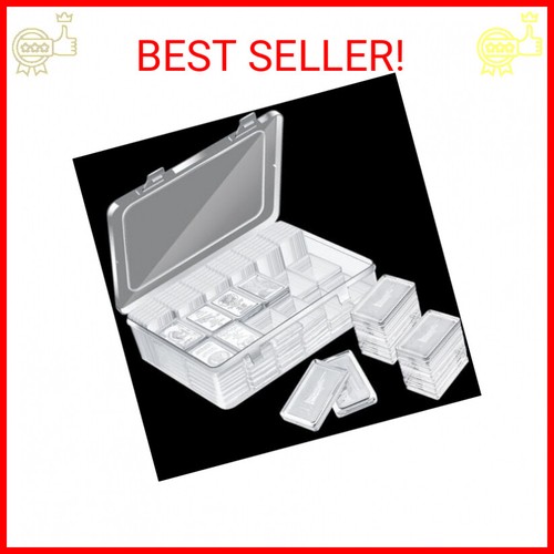 Batiyeer Silver Bar Case Silver Bar Holder Clear 1oz Silver Bar Storage ...