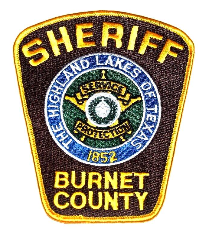 BURNET COUNTY TEXAS TX Sheriff or Police Patch THE HIGHLAND LAKES SEAL ...