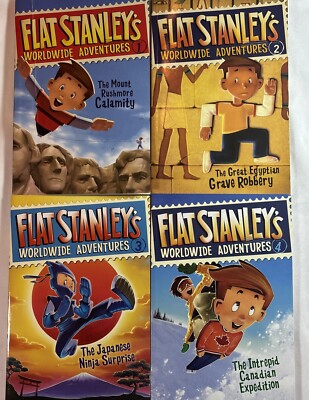 Lot 4 Chapter Books Flat Stanley's Worldwide Adventures 1-4 | eBay