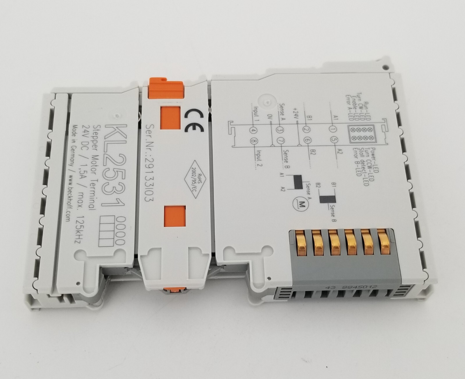 Beckhoff KL2531 Stepper motor terminal 24 V DC, 1.5 A, 125 kHz | eBay