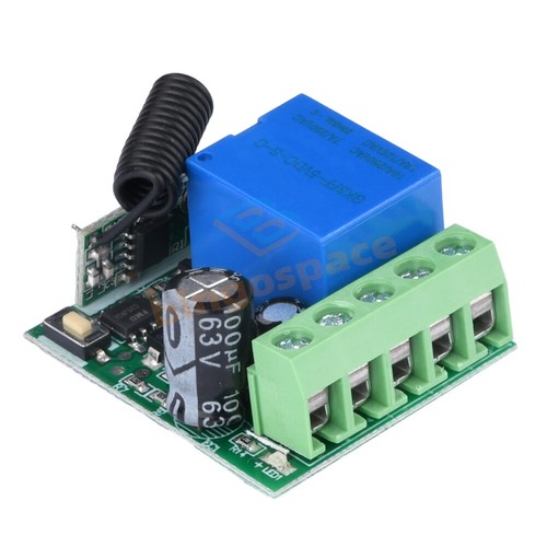 433Mhz 1Channel Universal Wireless Remote Control Switch Relay Receiver ...