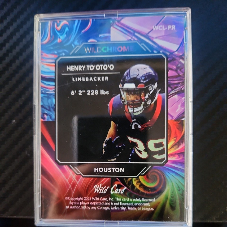 wild card football Henry TO'OTO'O /10 | eBay