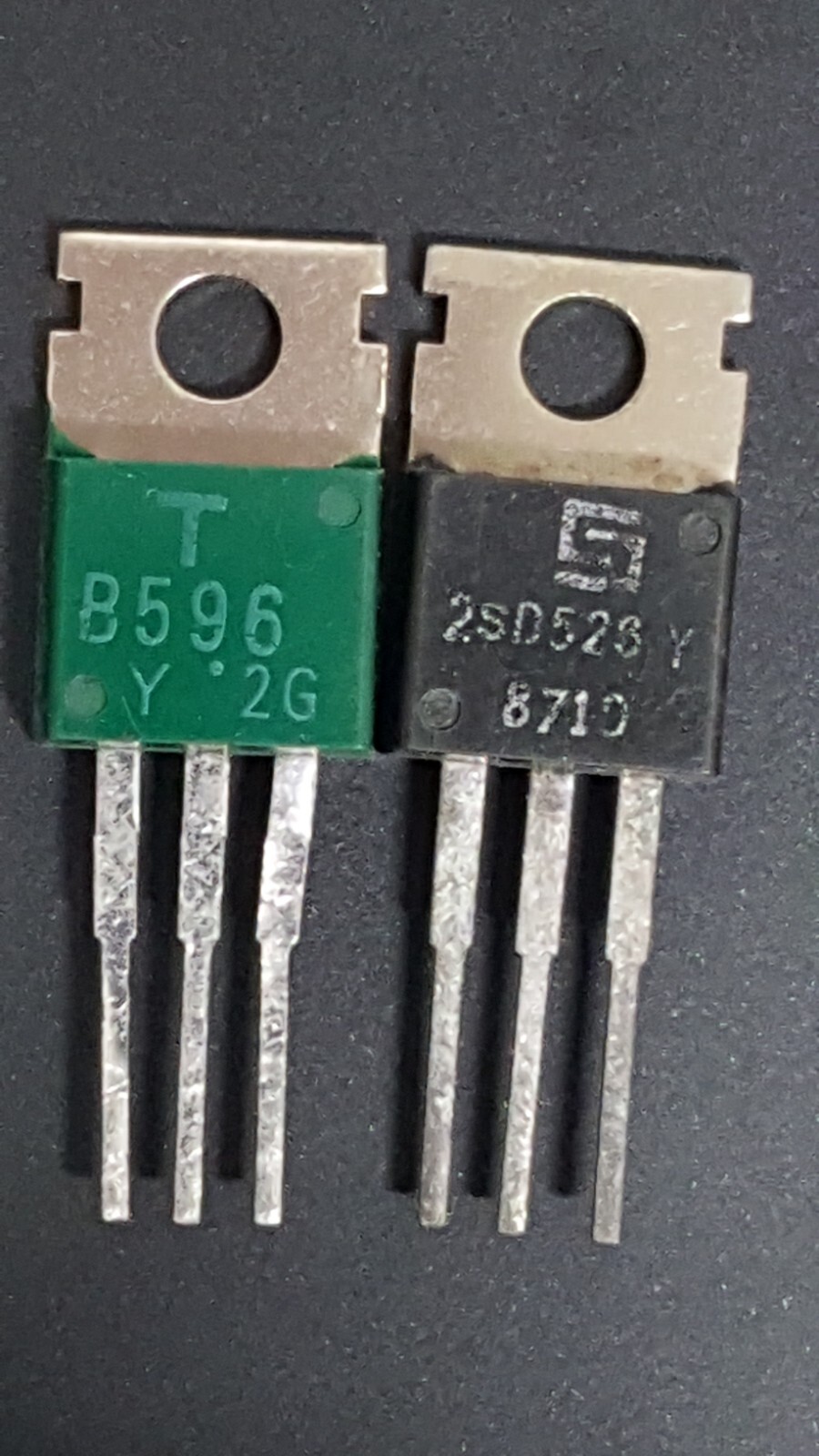 Toshiba 2SB596-Y & Synertek 2SD526-Y (1 pair) as obtained from ONKYO | eBay