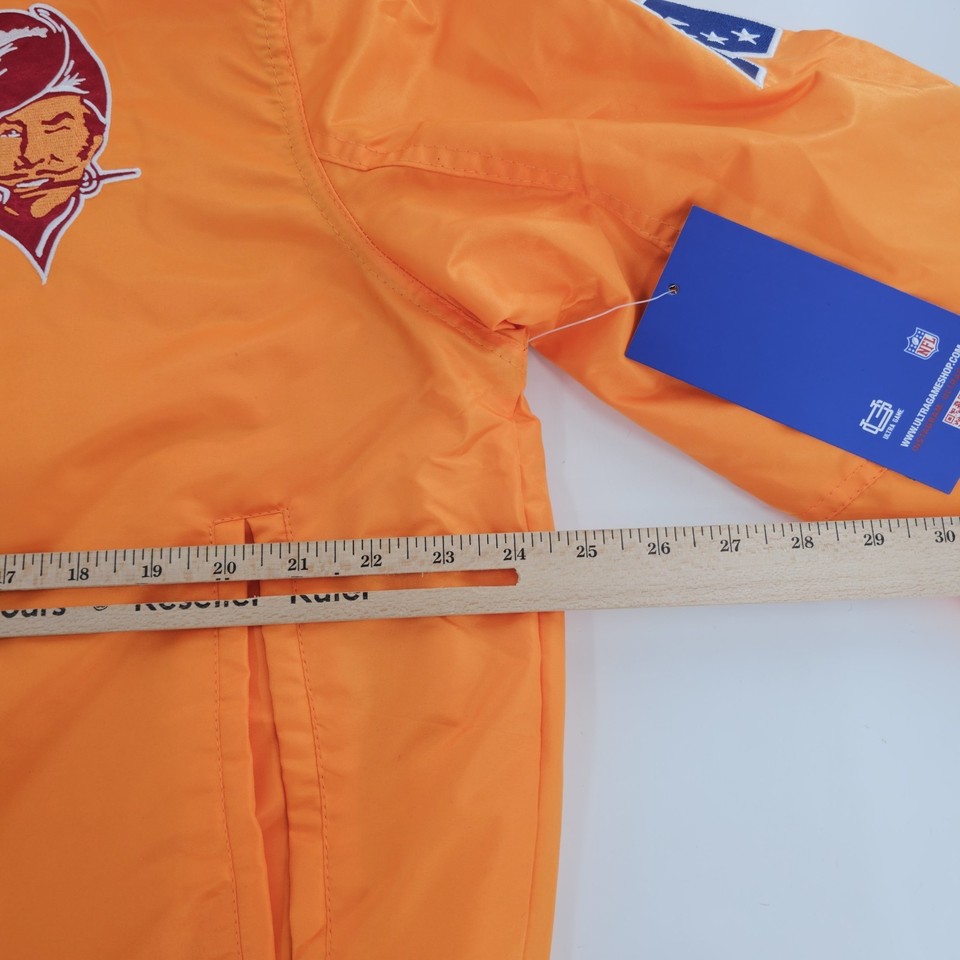 Ultra Game Tampa Bay Buccaneers NFL Creamsicle Satin Jacket Mens LARGE ...