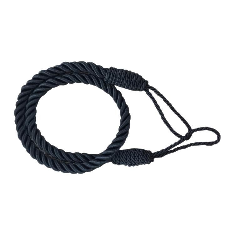 Manual curtain straps 1 pair black 2.5m x 1.5cm brand model | eBay ...