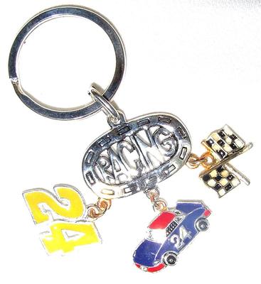 KEY CHAIN Colorful Enamel Keychain NASCAR AUTO RACING | eBay