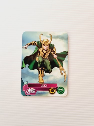 Loki Edibas Card Game N.127 Marvel Avengers Assemble Lamincards Card ...