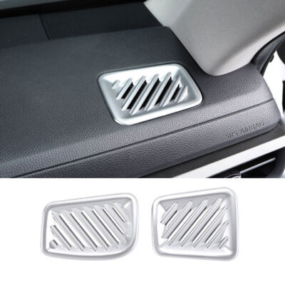 Silver ABS Dashboard L&R Air Outlet Vent Frame For Toyota Highlander ...