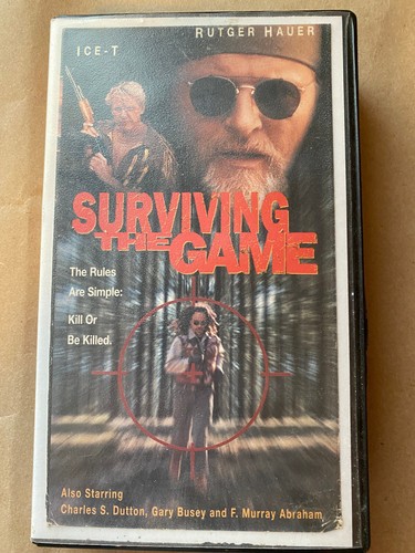Surviving the Game (VHS, 1994) Ice-T, Rutger Hauer 794043419737| eBay