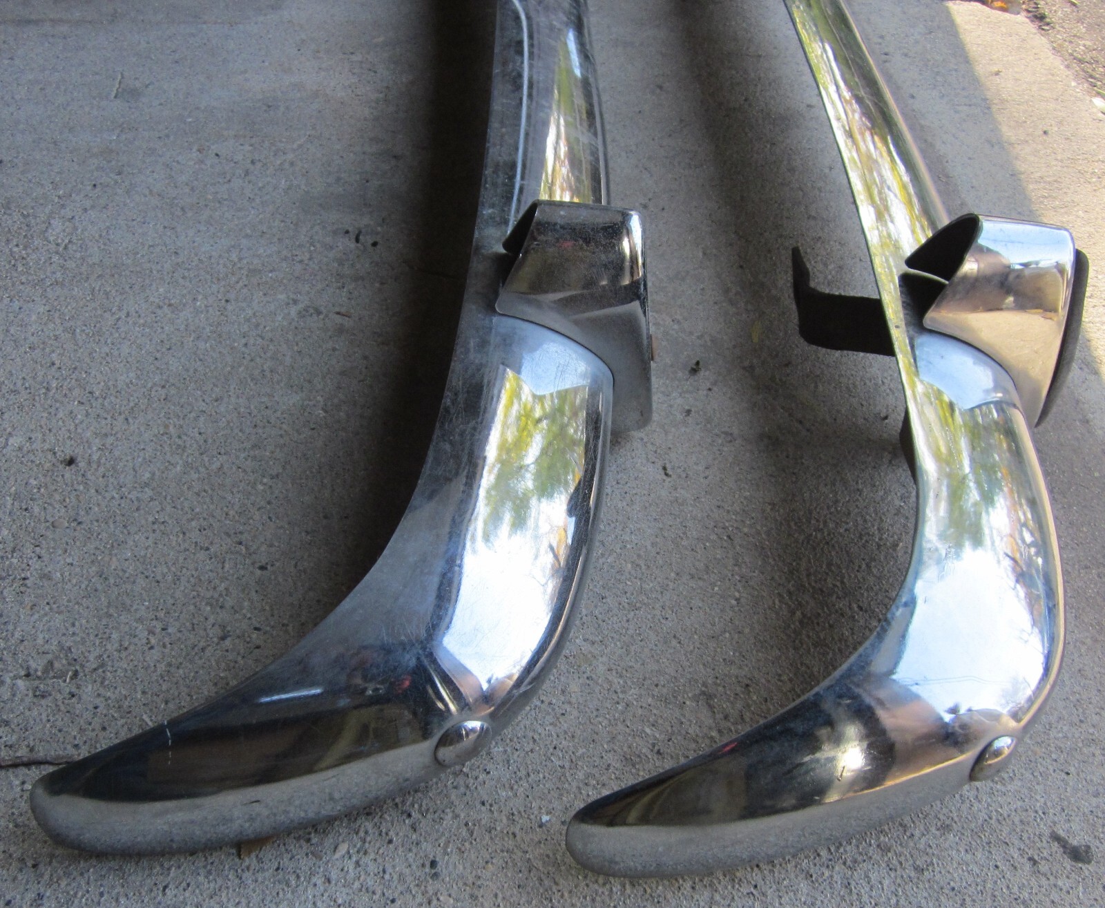 Sunbeam Alpine IV - V Tiger Bumper & Overrider Guard Set Chrome 2 ...