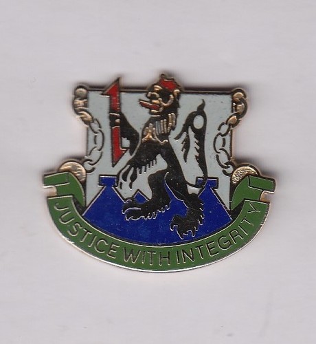 US ARMY AREA CONFINEMENT FACILITY MANNHEIM GERMANY MP crest DUI badge c ...