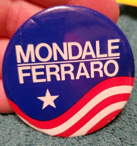 17H VTG Mondale Ferraro 1980s Political Pin Back Pin Button | eBay