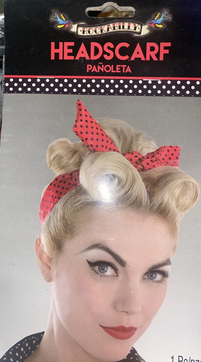 Rockabilly Hair Bandana Hair Down