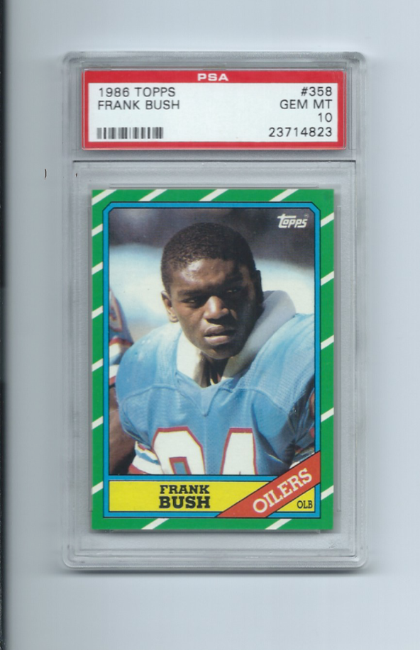 1986 topps # 358 frank bush psa 10 | eBay
