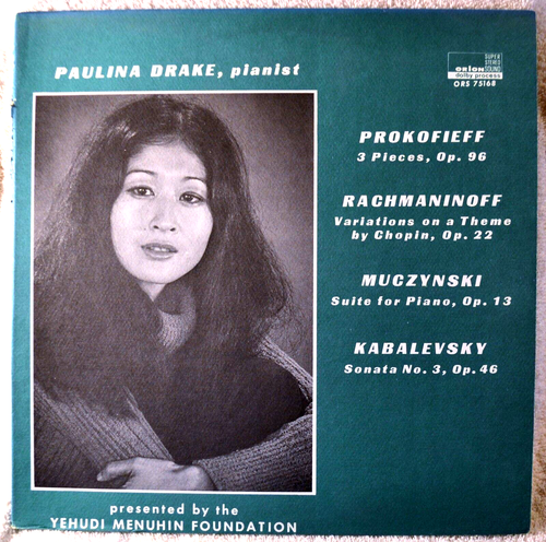 Paulina Drake Pianist Prokofieff Prokofiev 3 Pieces Rachmaninoff LP NM ...