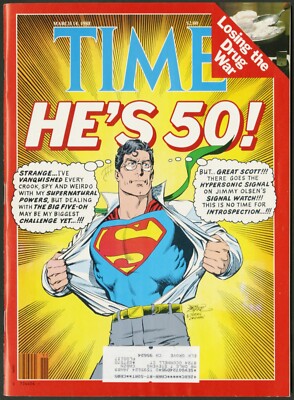MARCH 14 1988 TIME MAGAZINE, SUPERMAN, ARTISTS BYRNE & JERRY ORDWAY | eBay