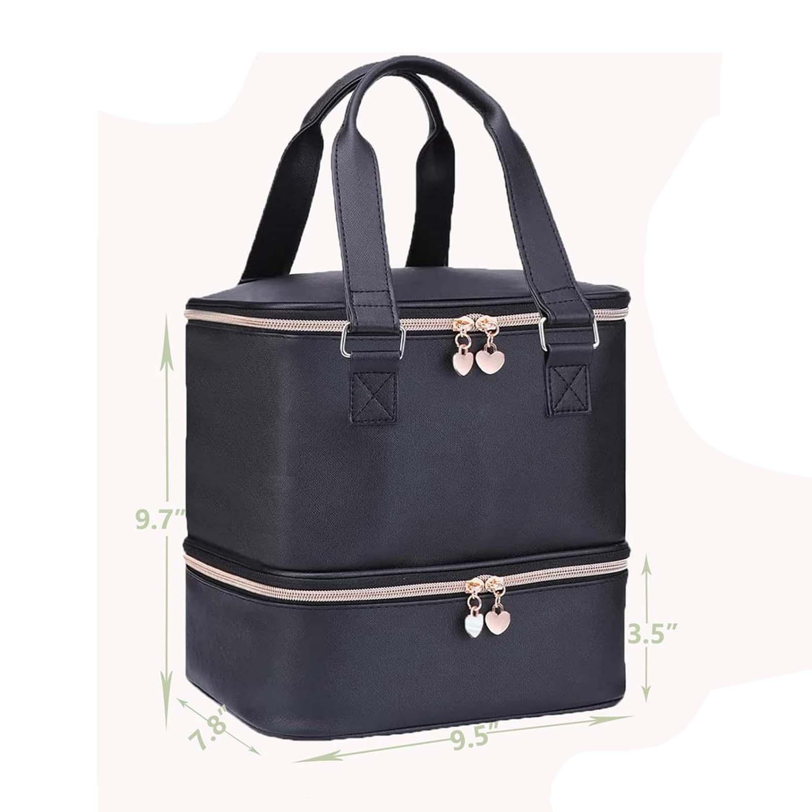 Nail Polish Carrying Case Bag Zipper for Nail Art Tool Home Manicure ...