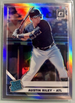 2019 Donruss Optic Austin Riley Rated ROOKIE RC Silver Prizm REFRACTOR ...