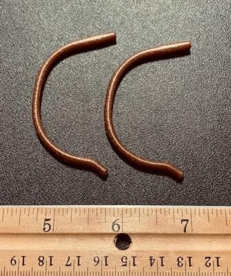 ⭐TOP PICK!!⭐ PAIR OF 2 (RARE) BROWN ☀ CABLE TEMPLE TIPS ☀ NON-SLIP ...