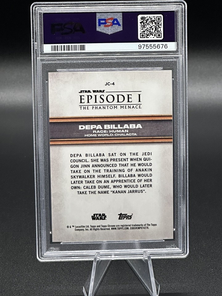 2024 Topps Sapphire Star Wars Jedi Council Depa Billaba /100 #JC-4 PSA ...