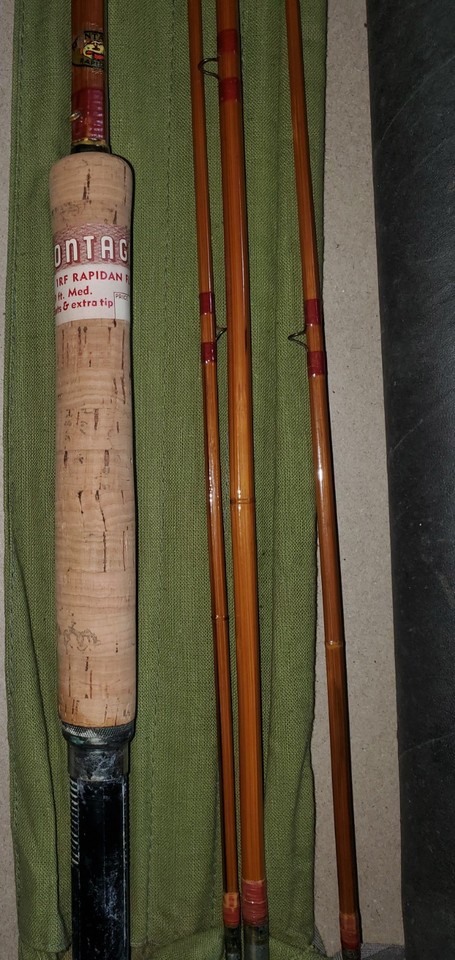 Vintage Montague 1RF Rapidan Split Bamboo 9' Fly Rod & Original Tube | eBay