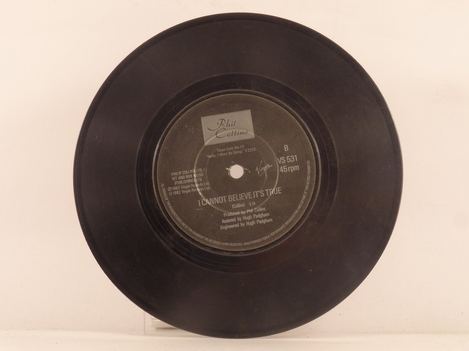 PHIL COLLINS YOU CAN'T HURRY LOVE / I CANNOT BELIEVE IT'S TRUE (109) 2 ...