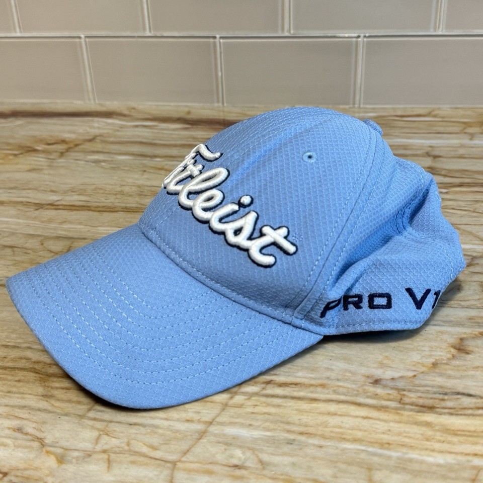 Titleist Pro V1 Golf Hat Blue Adjustable Cap FootJoy Logo Performance ...