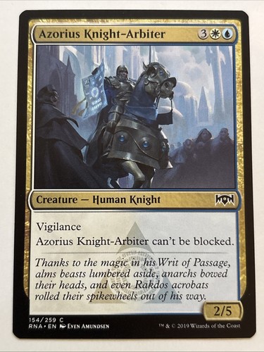 MTG Ravnica Allegiance Azorius Knight-Arbiter 154/259 NM | eBay