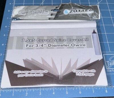 Zutter Curved Spine Cover-All For 3/4” Owire SCRAPBOOKING 7.5 X 5 ...