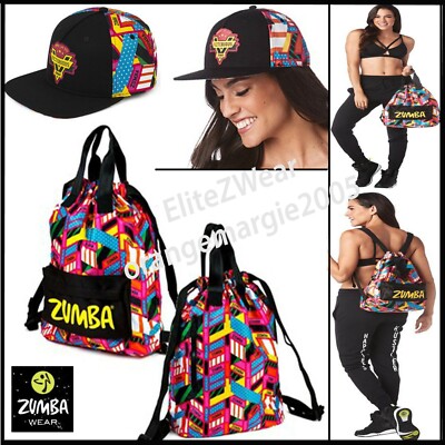 Zumba Victory 2Way BackPack Tote Bag Snapback Hat Cap -Choose 1 item or ...