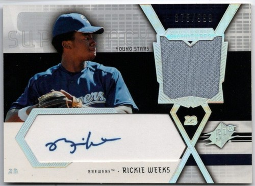 2004 SPx - Swatch Supremacy Signatures Young Stars Rickie Weeks #SS-RW ...