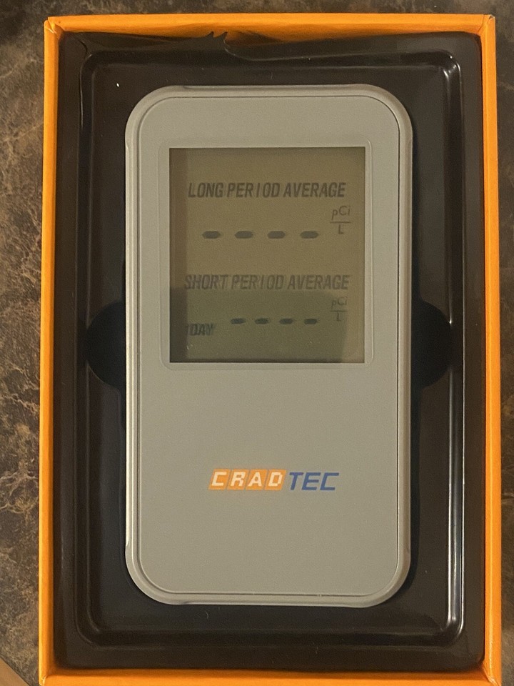 New Smart Radon Detector Digital Portable Cradtec Long & Short Term ...