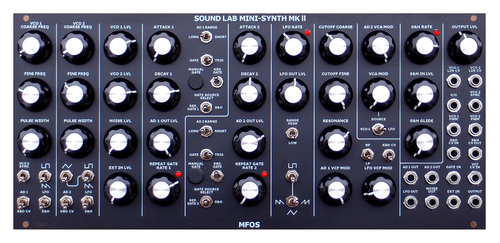 MFOS Sound Lab Mini-Synth MK2 Eurorack. Analog synthesizer. Drone ...