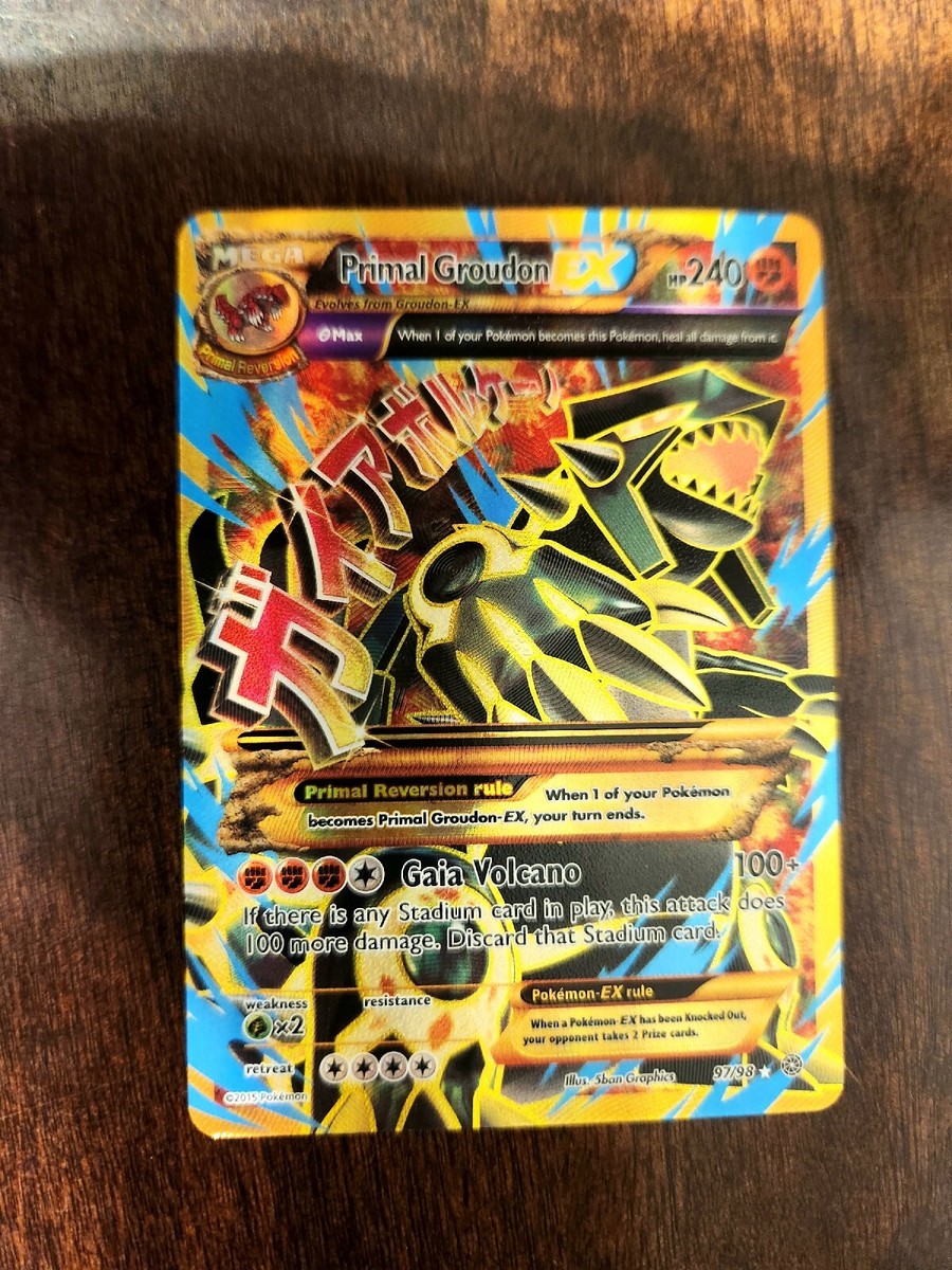 Pokemon Mega Groudon Card