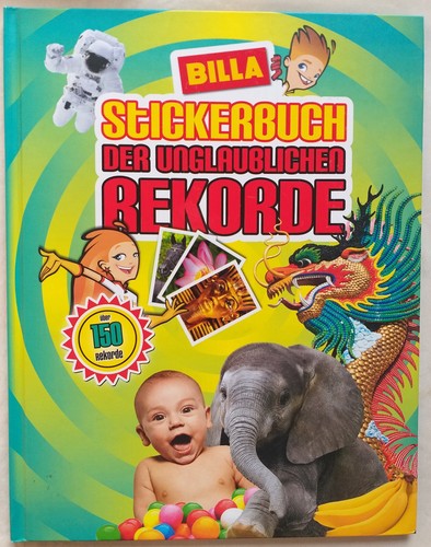 Billa Stickerbuch der unglaublichen Rekorde Leeralbum und Komplettsatz ...