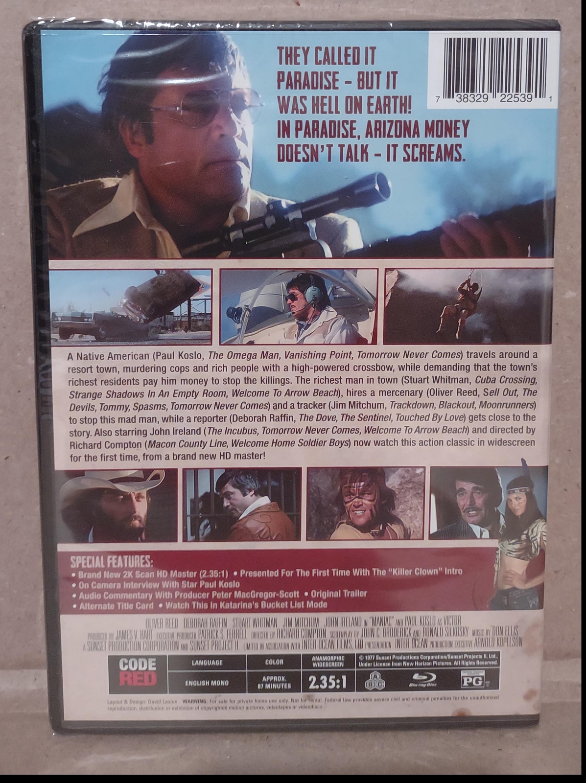 NEW - Assault in Paradise aka Maniac! DVD 1977 [Kino Lorber] Oliver ...